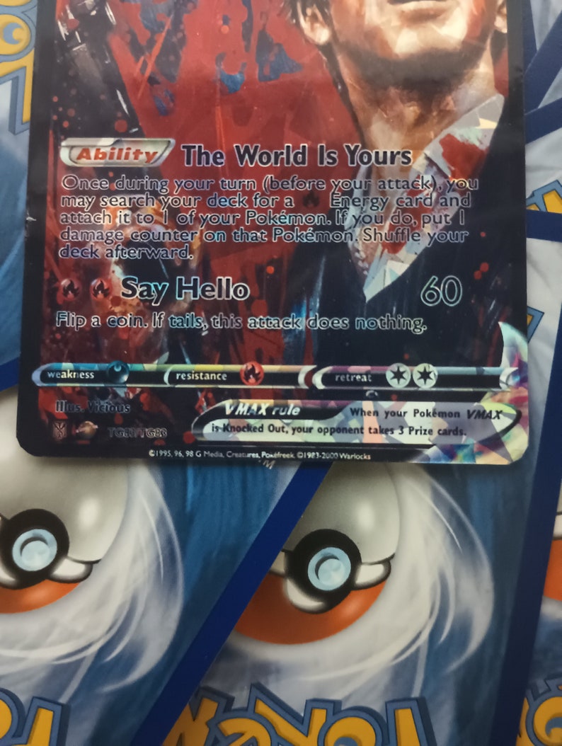 Scarface Pokémon Card tony Montana - Etsy