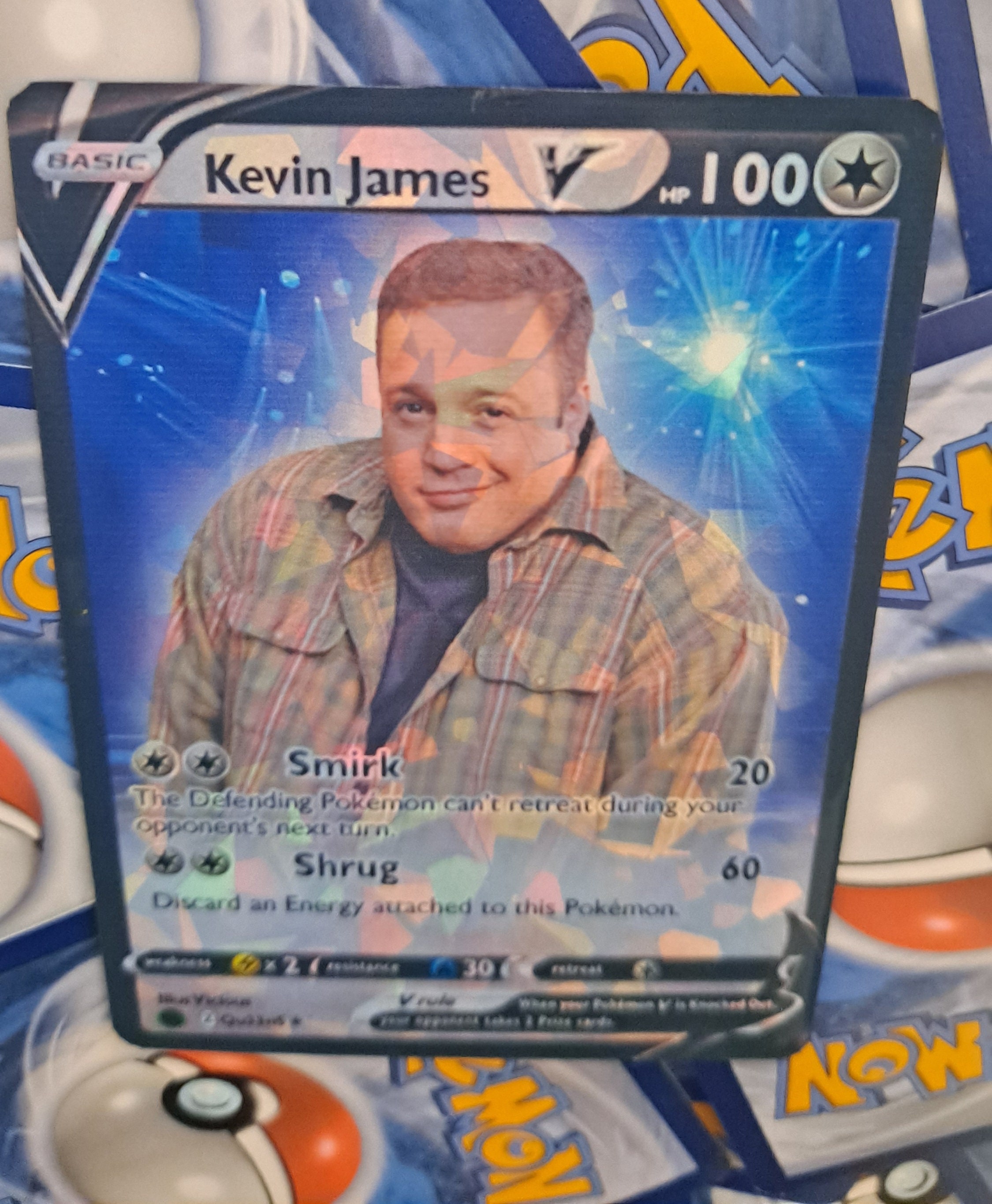 Kevin James Pokemon Card - Meme - Etsy