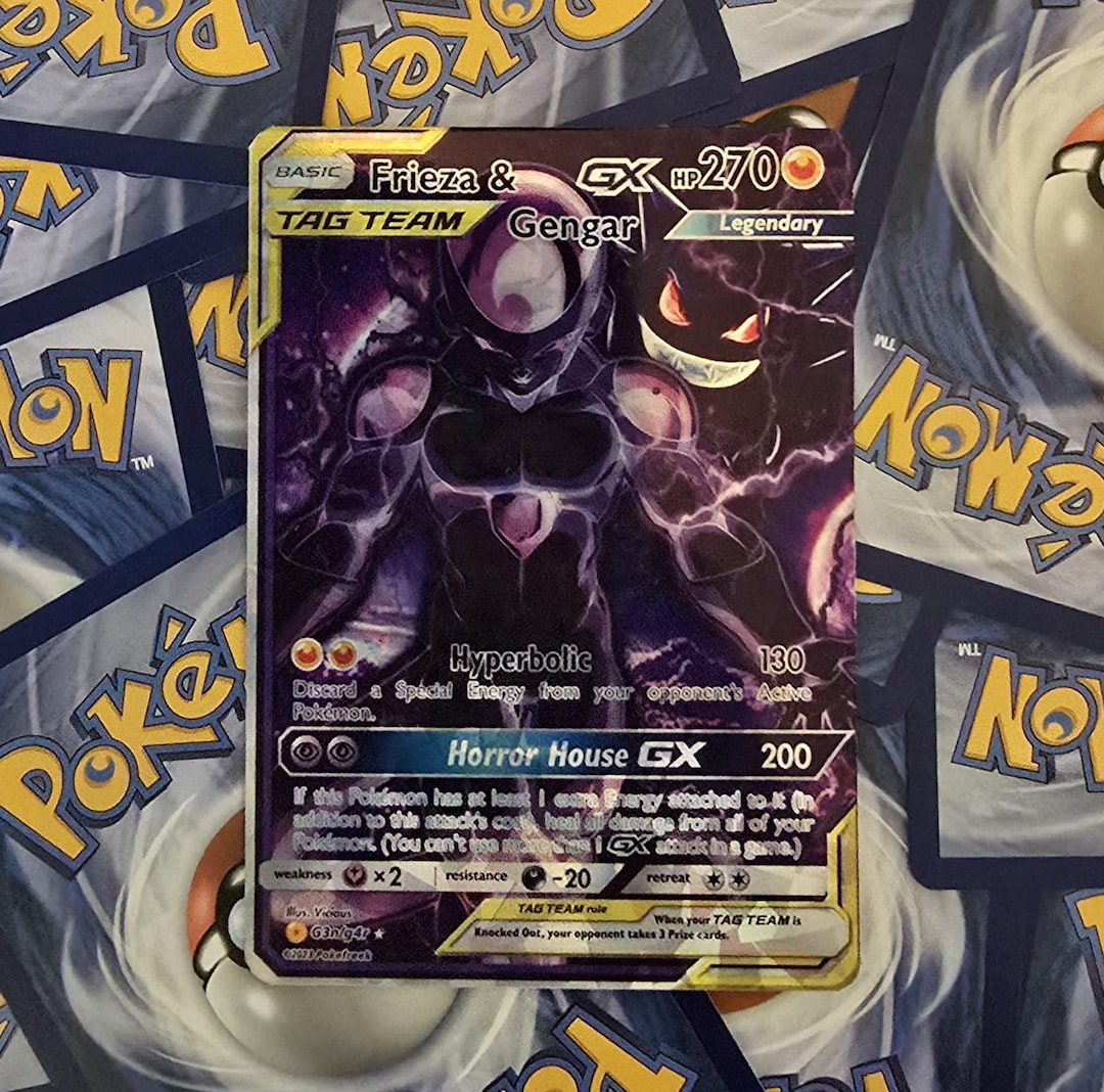 Frieza and Gengar Tag Team Pokemon Card - Etsy