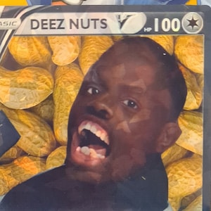 Deez Nuts Meme Pokemon Card - Etsy