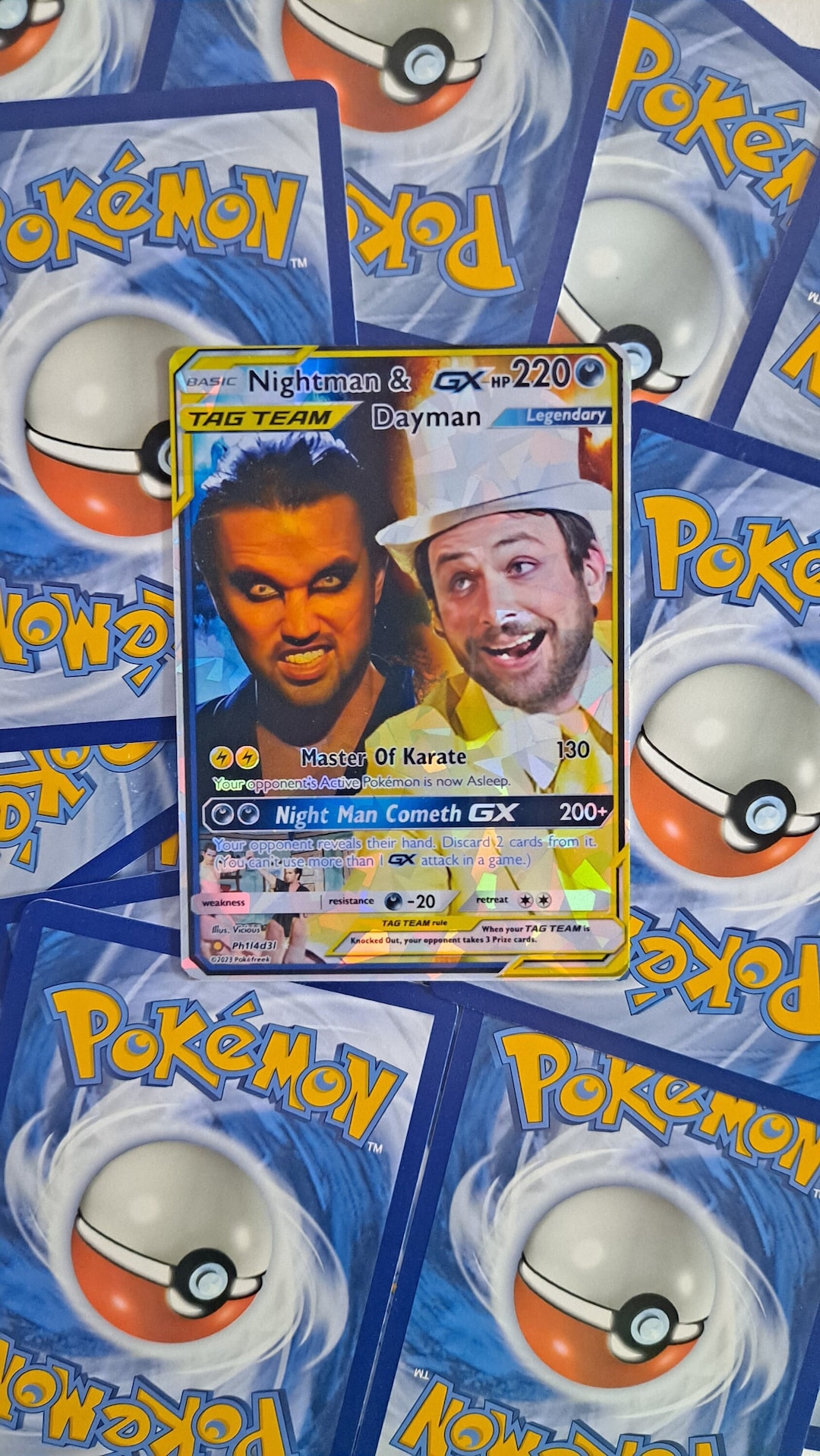 Nightman Dayman Pokemon Card - Always Sunny - Etsy