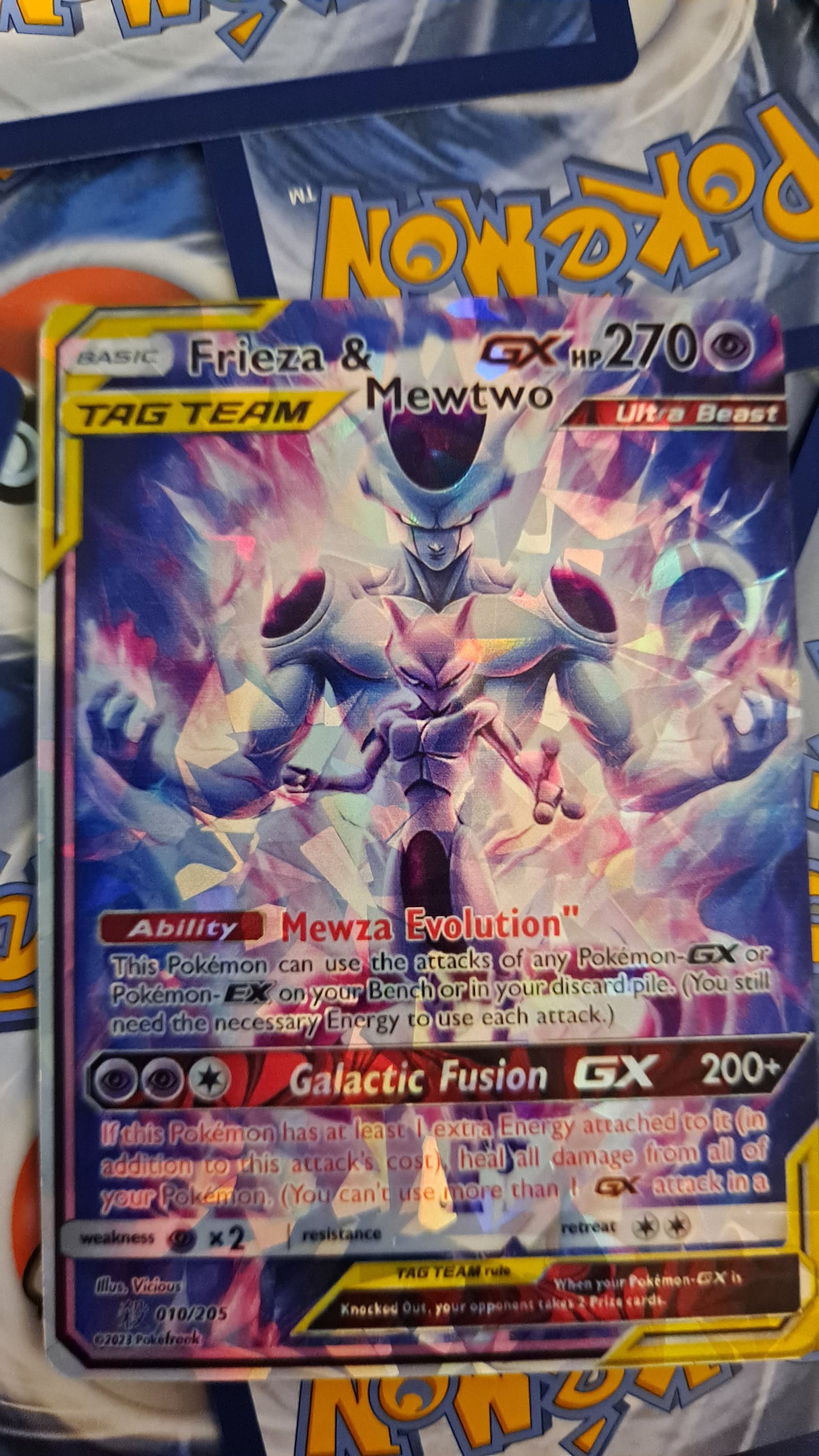 Mewtwo and Frieza Tag Team Pokemon Card - Etsy