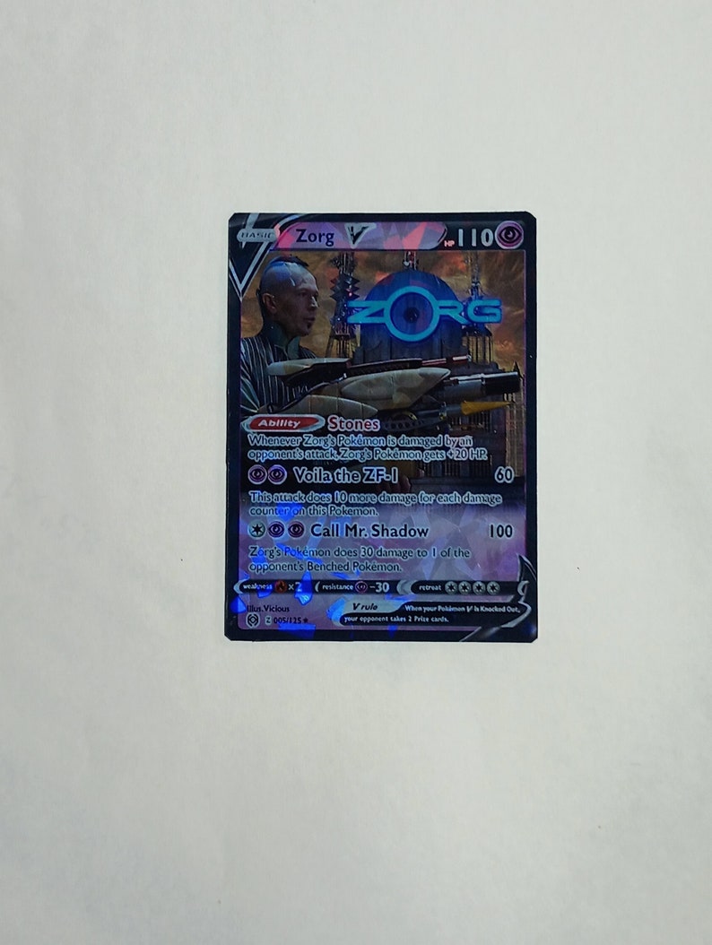 Zorg Fifth Element Pokemon Card - Etsy