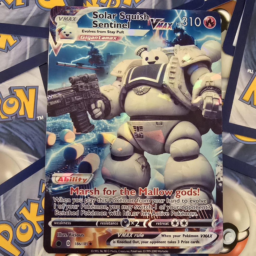 Ghostbusters - Solar Squish Sentinel Pokemon Card -stay Puft ...