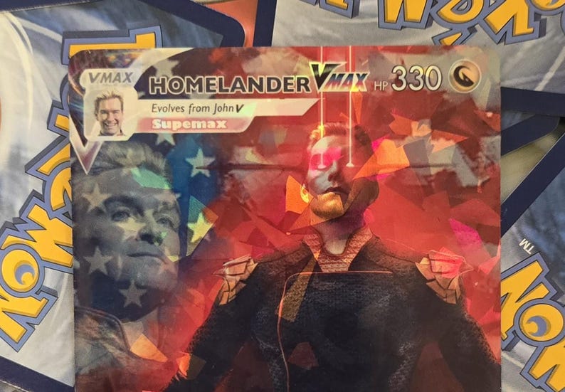 Homelander Pokemon Card - the Boys - Etsy