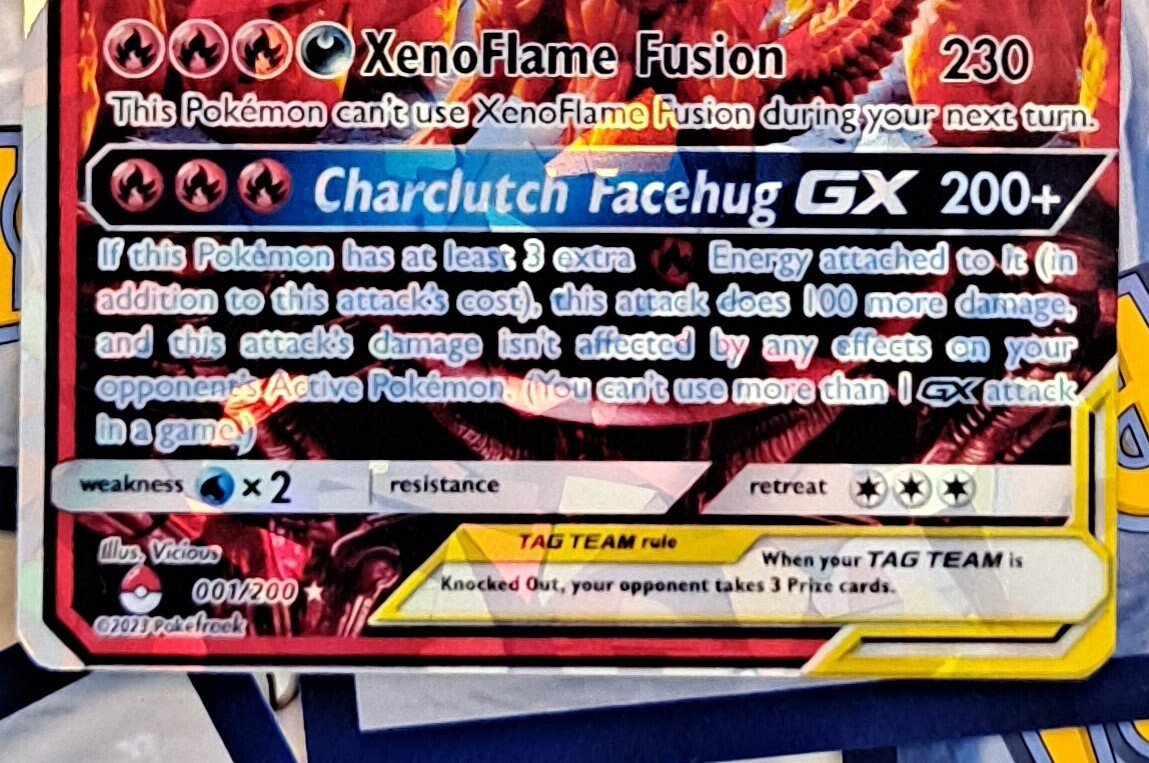 Charmander and Xenomorph Tag Team Pokemon Card - Etsy