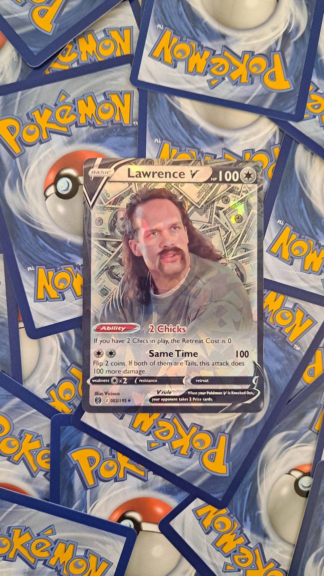 Lawrence Pokemon Card - Office Space - "two Girls at the Same Time" - Etsy