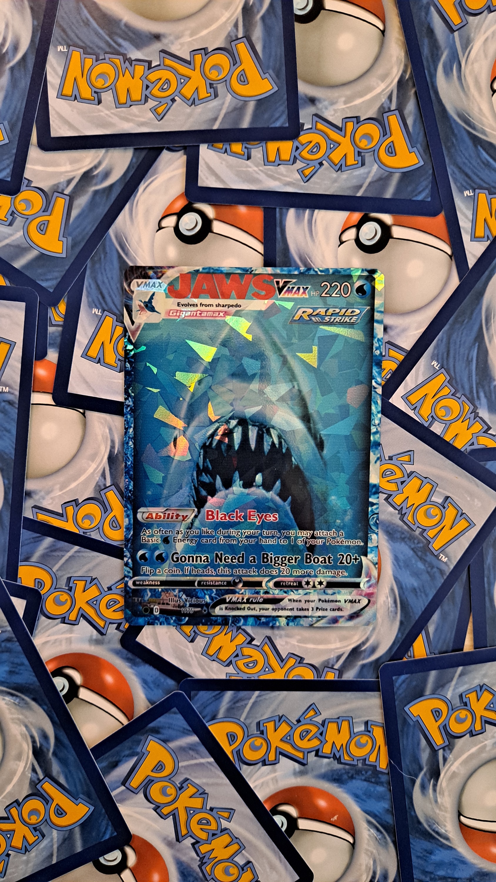 Jaws Pokemon Card - Etsy