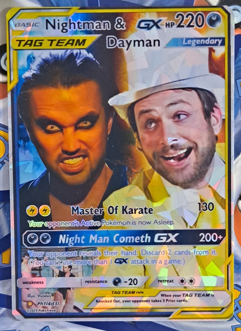 Nightman Dayman Pokemon Card Always Sunny - Etsy