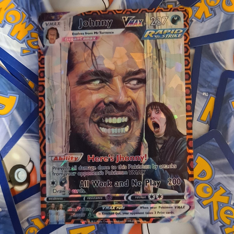 The Shining Heres Johnny Pokemon Card Jack Nicholson - Etsy Australia