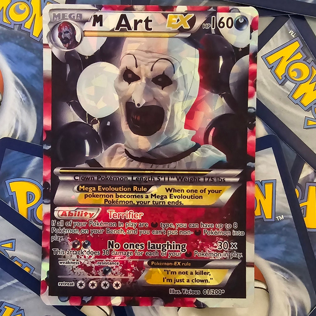 Art the Clown Pokemon Card the Terrifier - Etsy