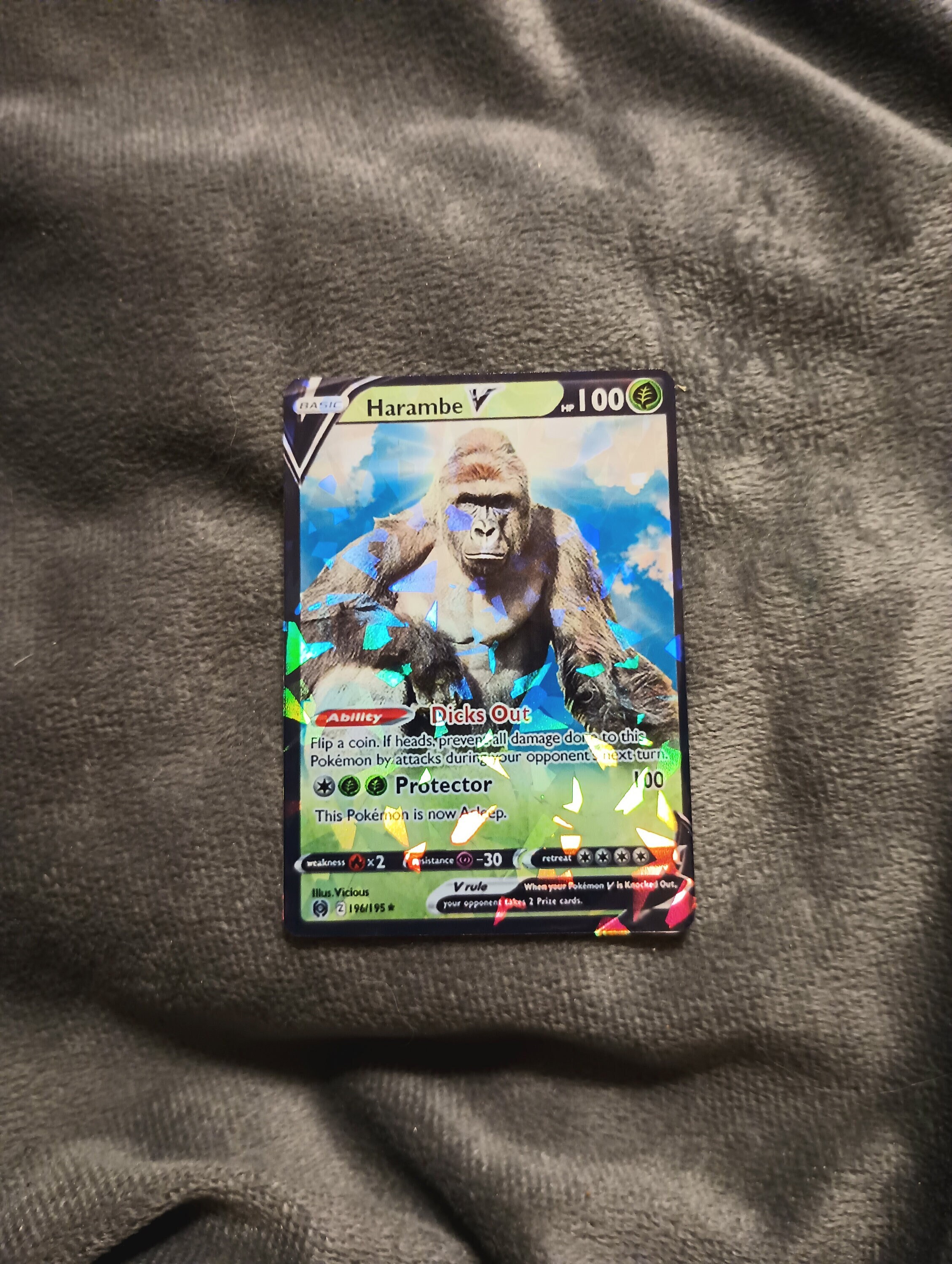Harambe Pokémon Card - Etsy
