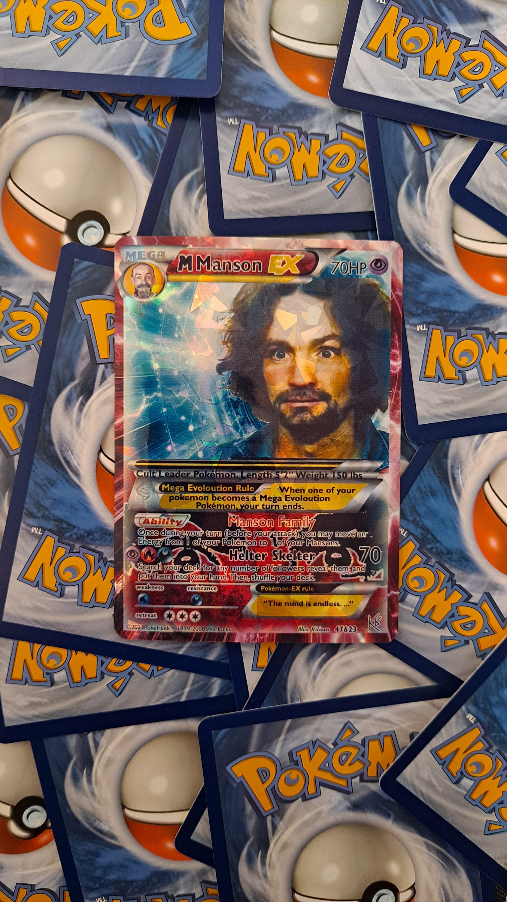 Charles Manson Pokemon Card - Etsy
