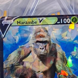 Harambe Pokemon Card - Etsy