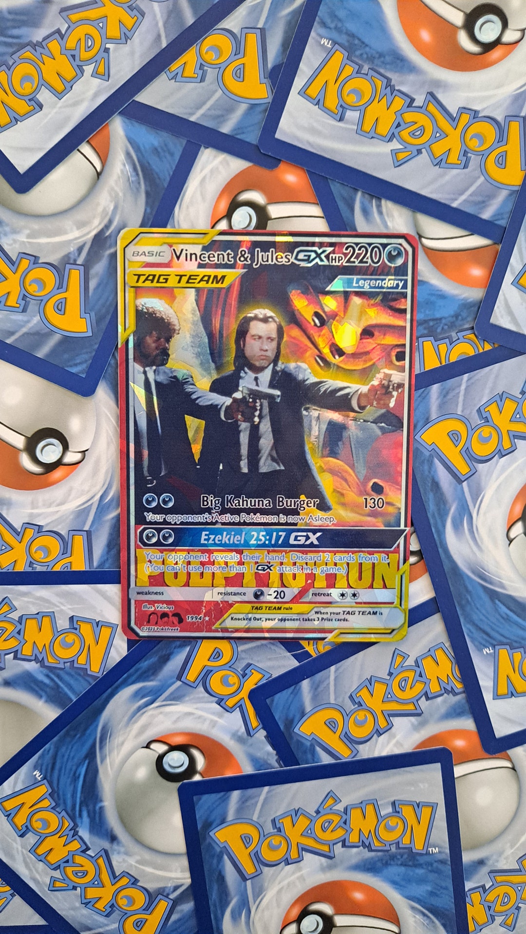 Vincent Vega and Jules Winnfield Pokemon Card - Pulp Fiction - Etsy