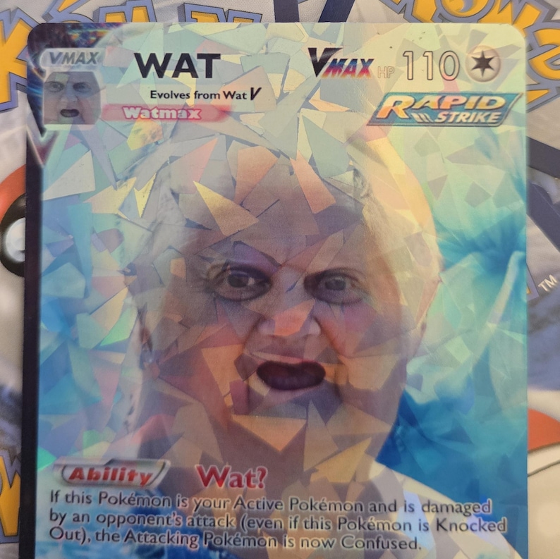 Wat Lady Meme Pokemon Card - Etsy