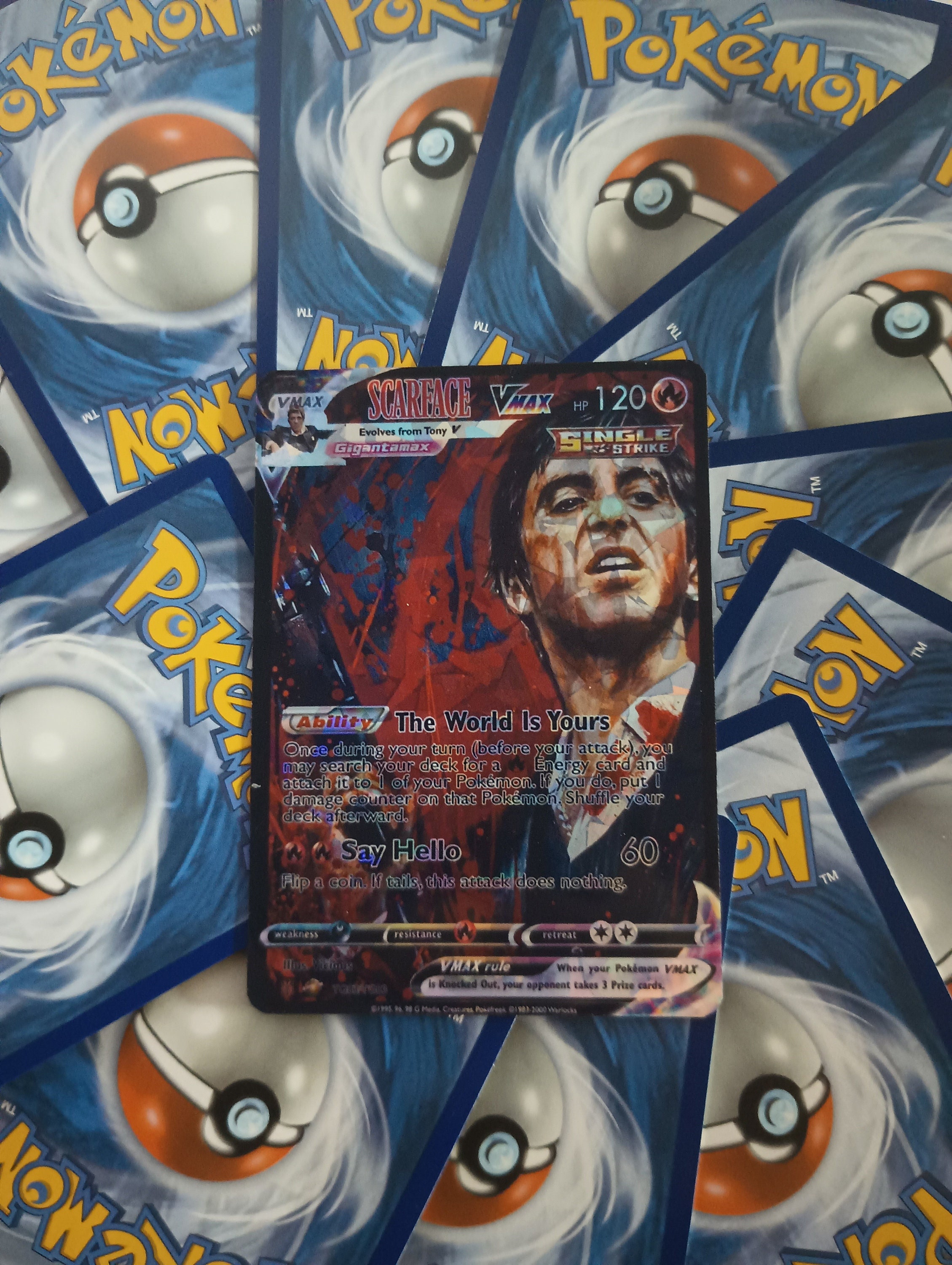 Scarface Pokémon Card tony Montana - Etsy