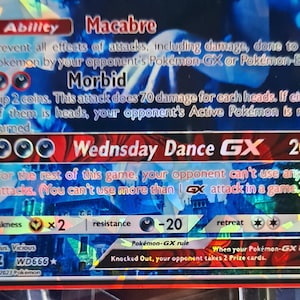 Wednesday Addams Pokemon Card - Etsy