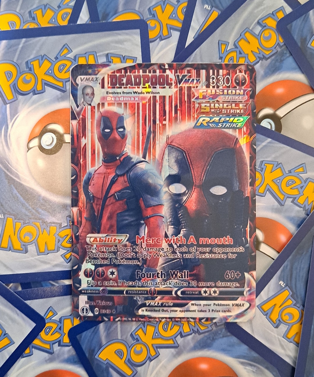 Deadpool Pokemon Card - Etsy
