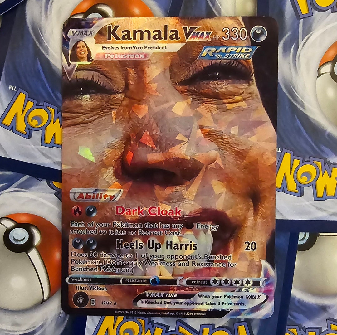 Kamala Harris Pokemon Card - Etsy