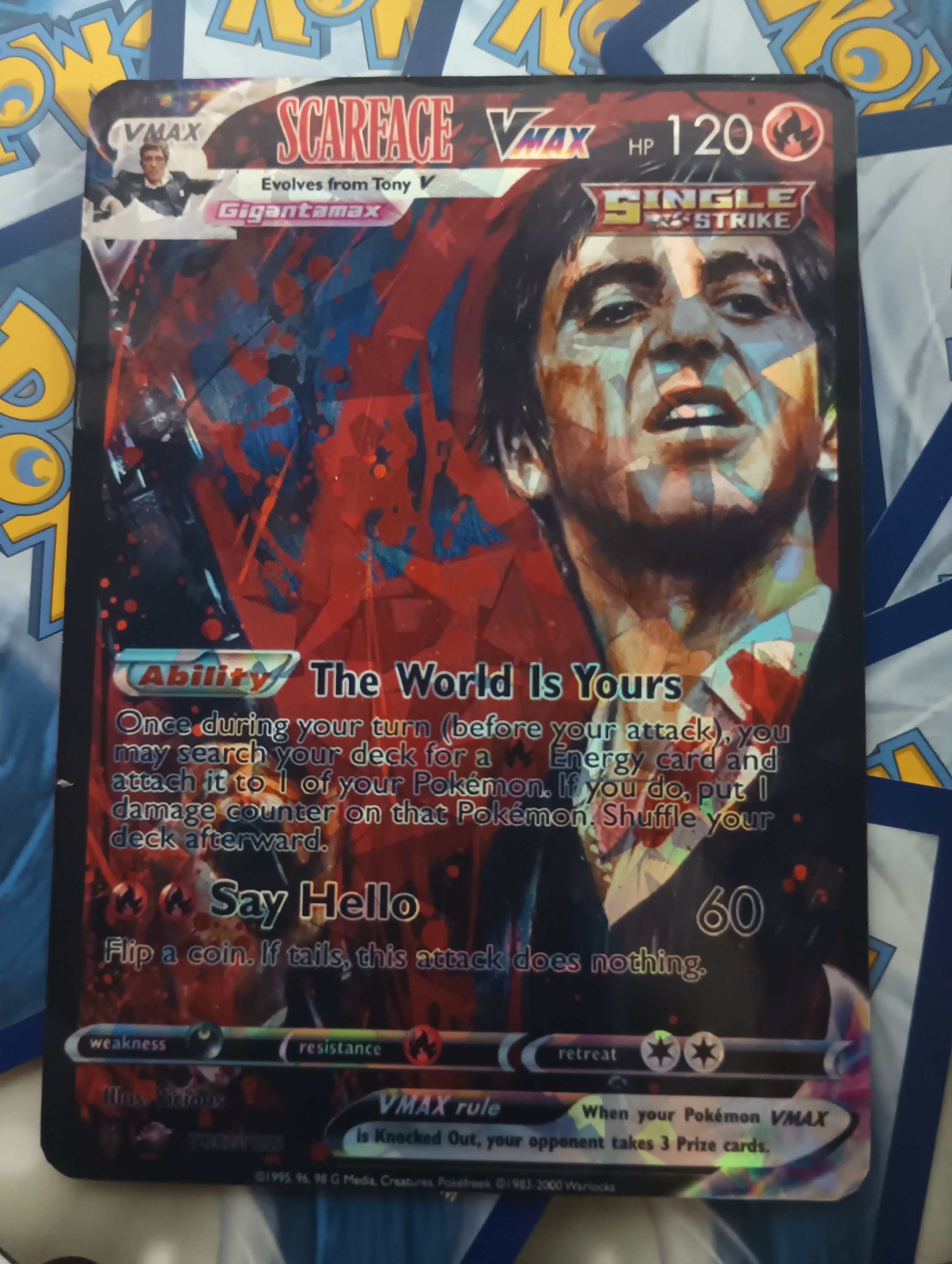 Scarface Pokémon Card tony Montana - Etsy