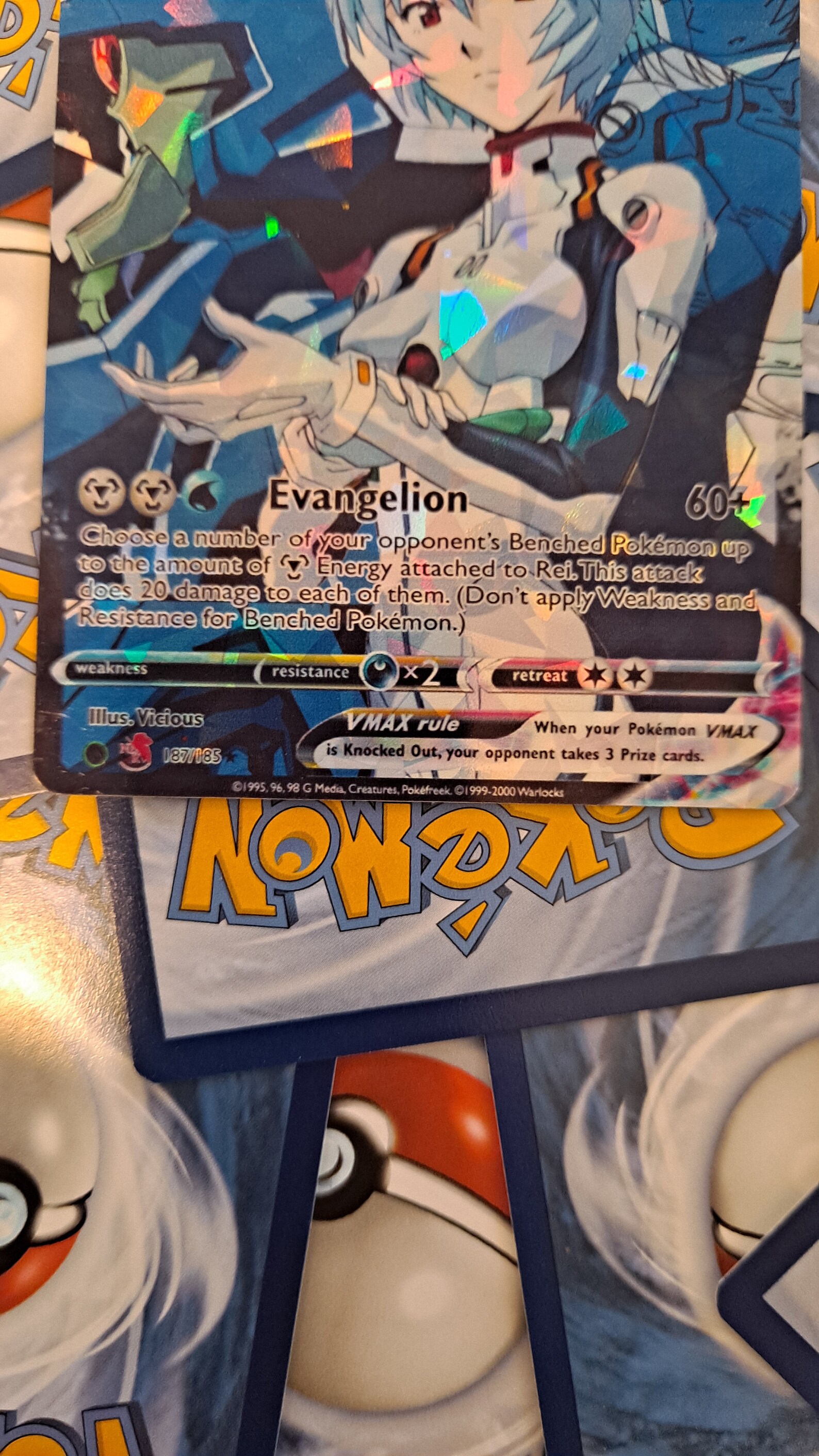 Asuka Langley and Rei Ayanami Pokemon Card Bundle - Neon Genesis ...