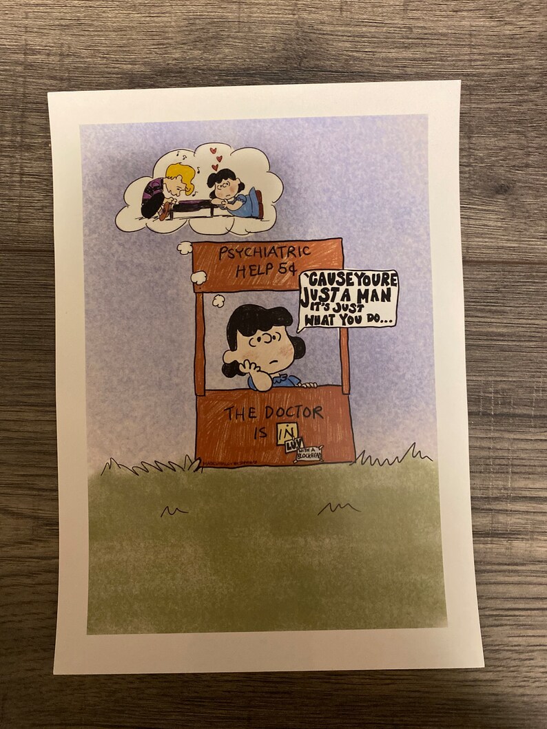 Lana Del Rey X Lucy Van Pelt Print - Etsy