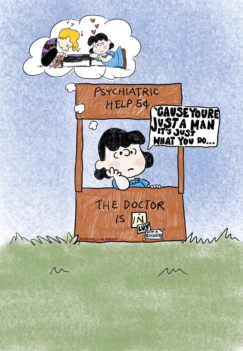 Lana Del Rey X Lucy Van Pelt Print - Etsy