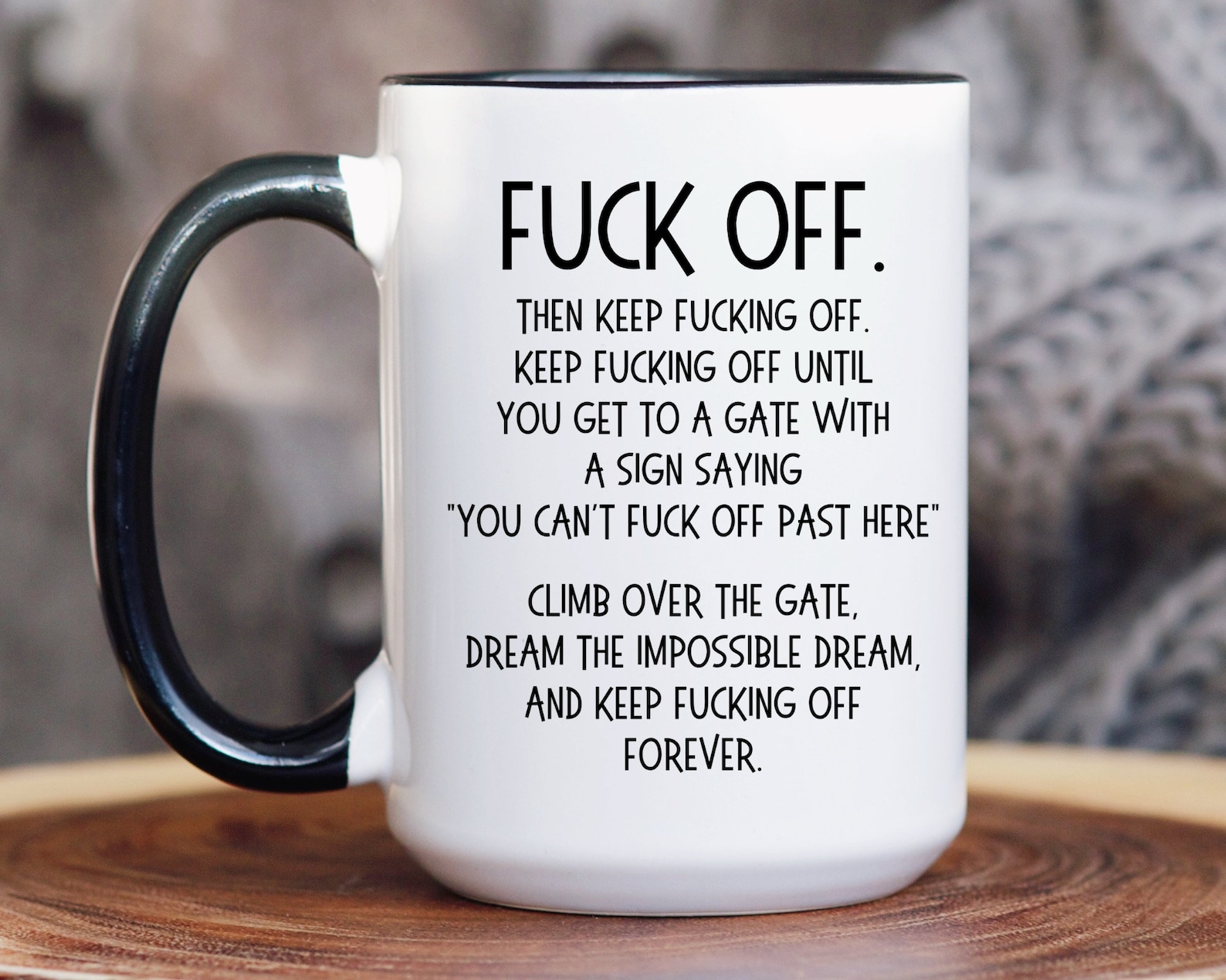 Fuck off Mug, Funny Fuck off Coffee Mug, Rude Mugs, Funny Work Mug ...