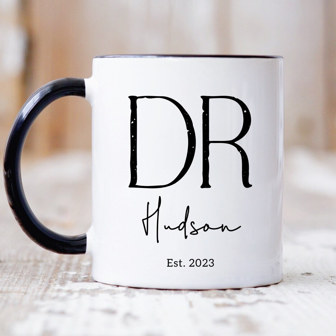 Personalized Doctor Mug, Custom Doctor Mug, Personalized Phd Graduation ...