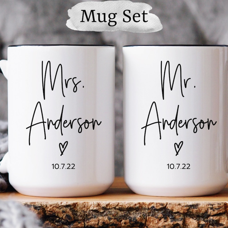 Mr and Mrs Mugs - Etsy