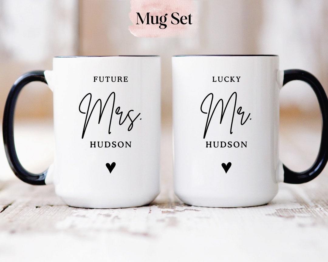 Future Mrs Mug Set, Future Mrs and Lucky Mr Mugs, His and Her Mugs, Mr ...