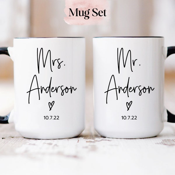 Mr and Mrs Mugs - Etsy