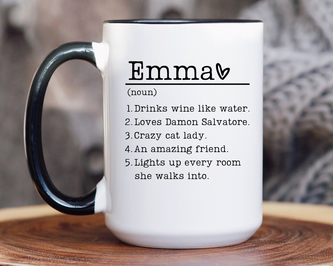 Personalized Name Definition Mug Custom Name Mug - Etsy