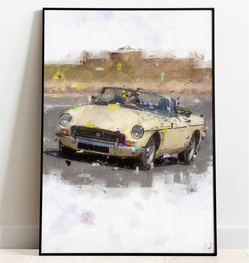 MG MGB Art Print / MG Poster / Classic Car Print / Vintage - Etsy