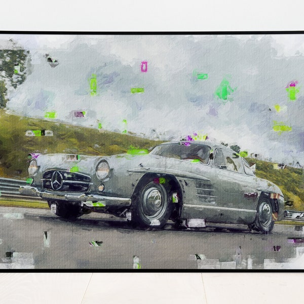 Mercedes 300sl Gullwing Poster - Etsy