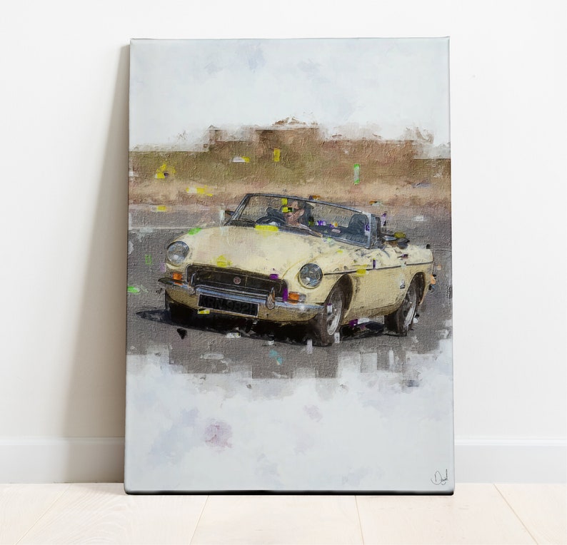 MG MGB Art Print / MG Poster / Classic Car Print / Vintage - Etsy
