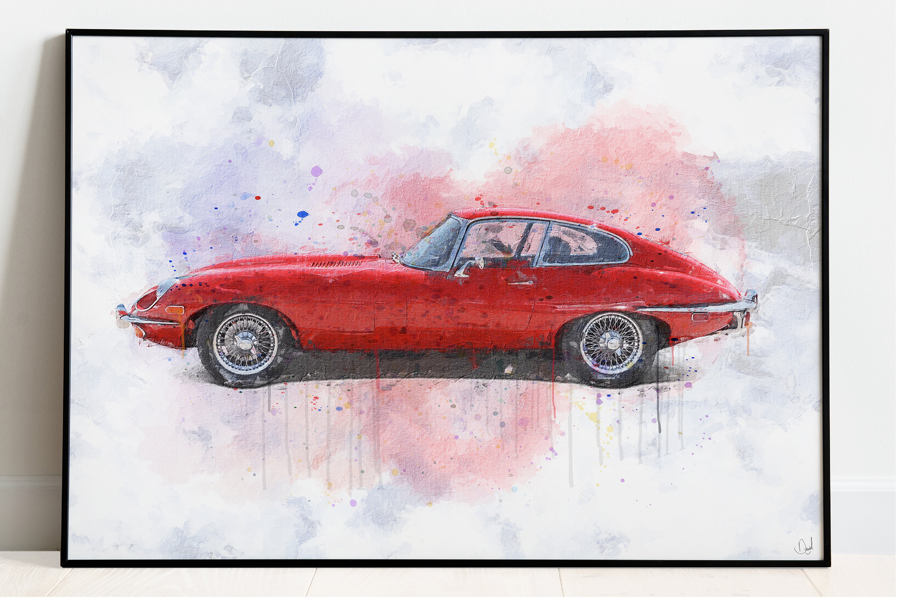Jaguar E-type Art Print / Classic Jag Poster / Classic Car - Etsy
