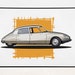 Citroen DS Retro Art Print / Classic Citroen Poster / Classic Car Print ...