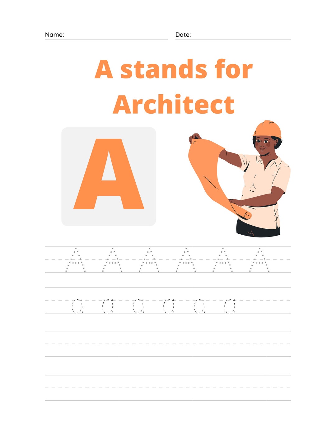 Traceable Letters Workbook, STEM EDITION - Etsy