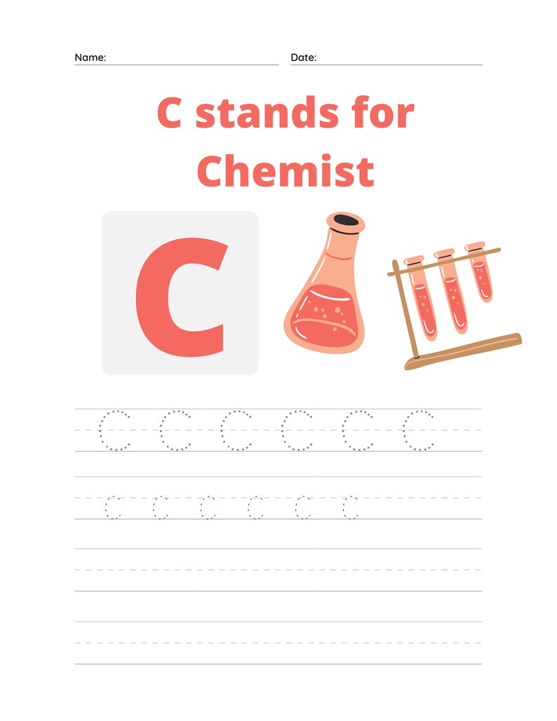 Traceable Letters Workbook, STEM EDITION - Etsy