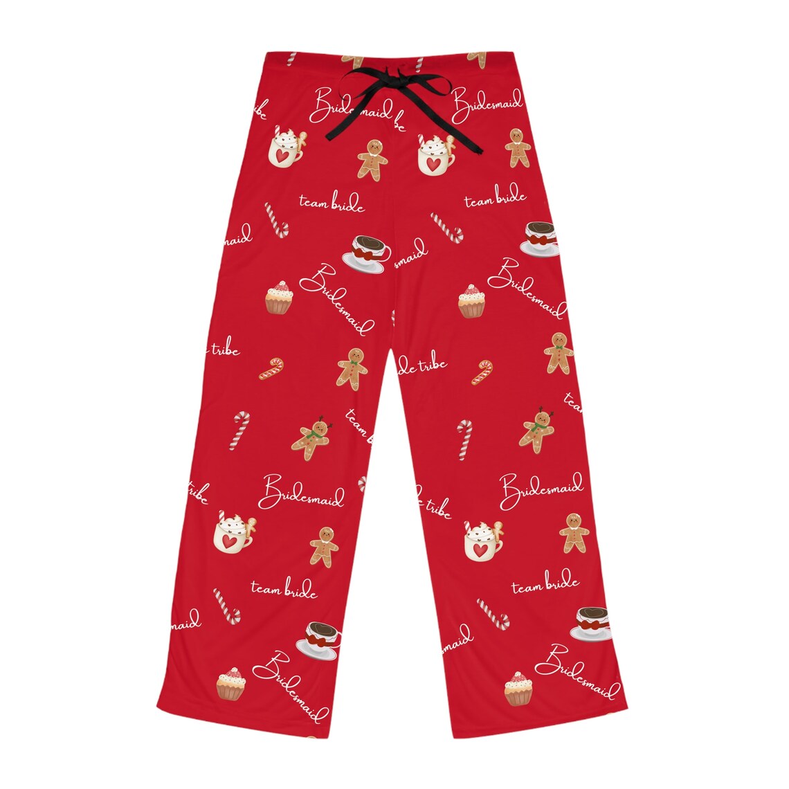 Christmas Bridesmaid Matching Pajama Bottoms Gingerbread - Etsy
