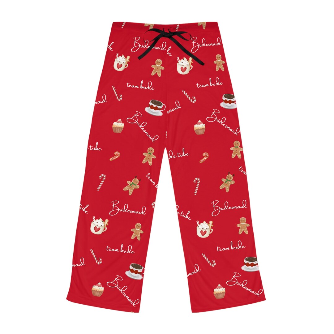 Christmas Bridesmaid Matching Pajama Bottoms Gingerbread - Etsy