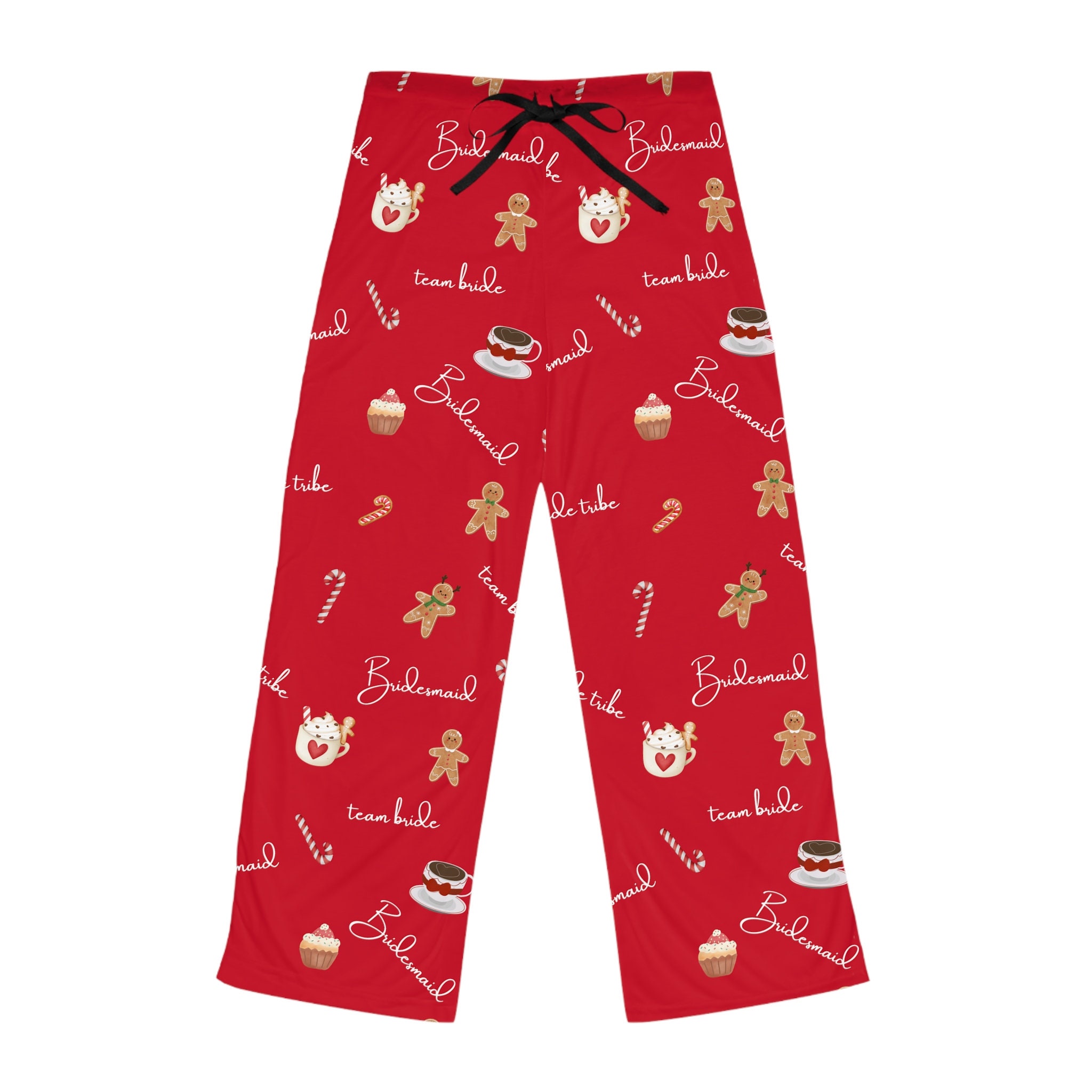 Christmas Bridesmaid Matching Pajama Bottoms Gingerbread - Etsy