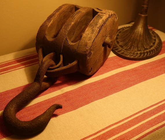 Vintage Barn Find Block and Tackle - Etsy
