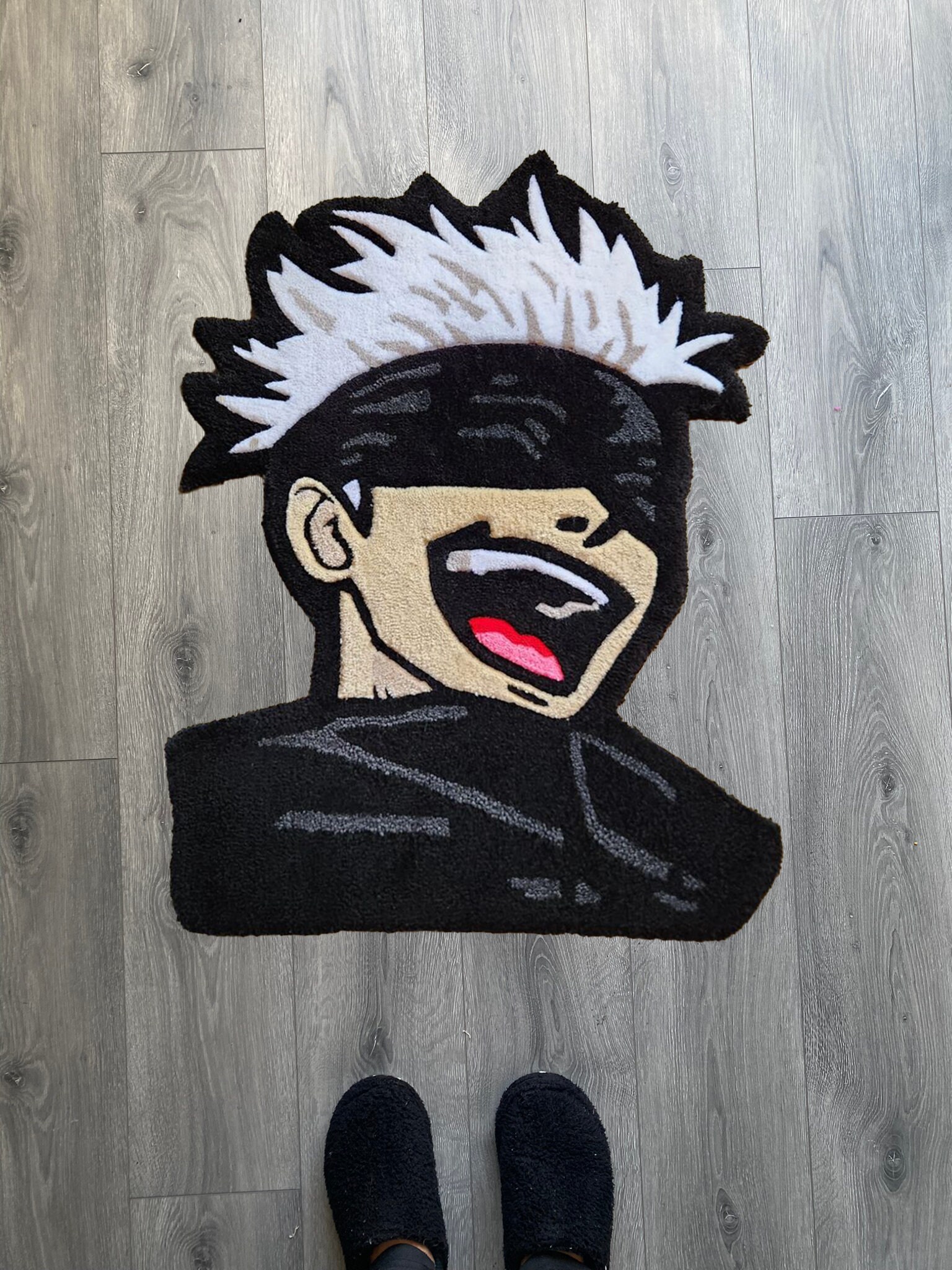 Satoru Gojo Inspired Jujutsu Kaisen Tufted Area Rug Anime Custom Rug - Etsy