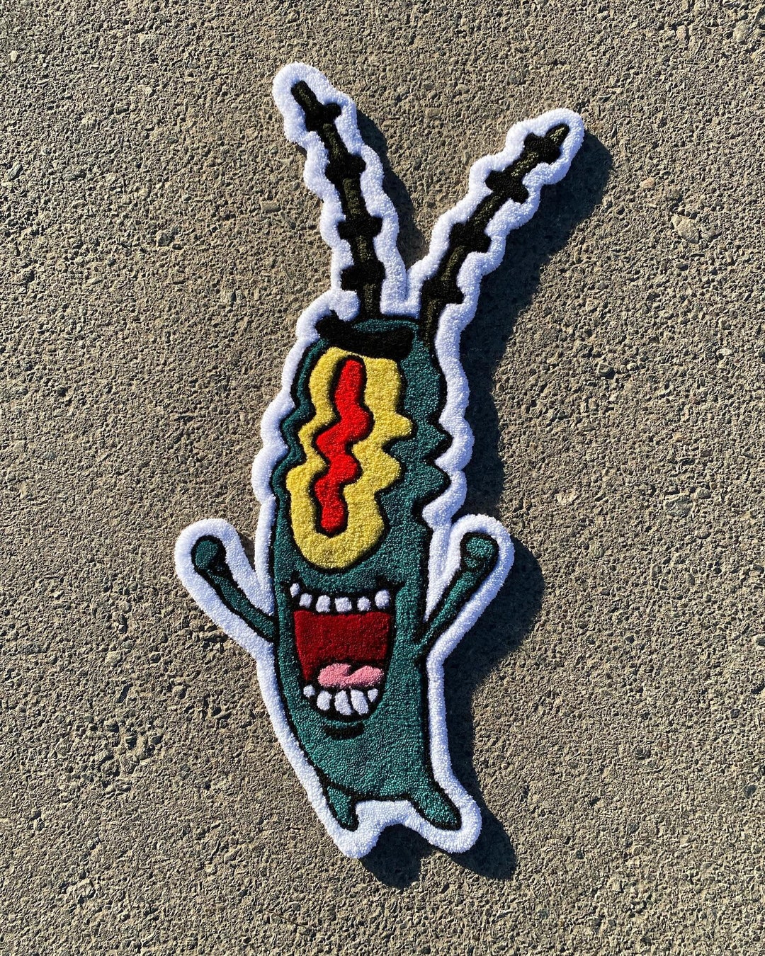 Sheldon James Plankton / Tufting Rug /handmade / Spongebob / - Etsy