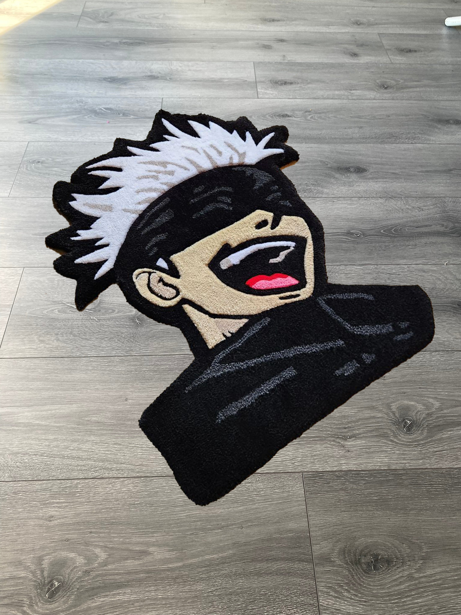 Satoru Gojo Inspired Jujutsu Kaisen Tufted Area Rug Anime Custom Rug - Etsy