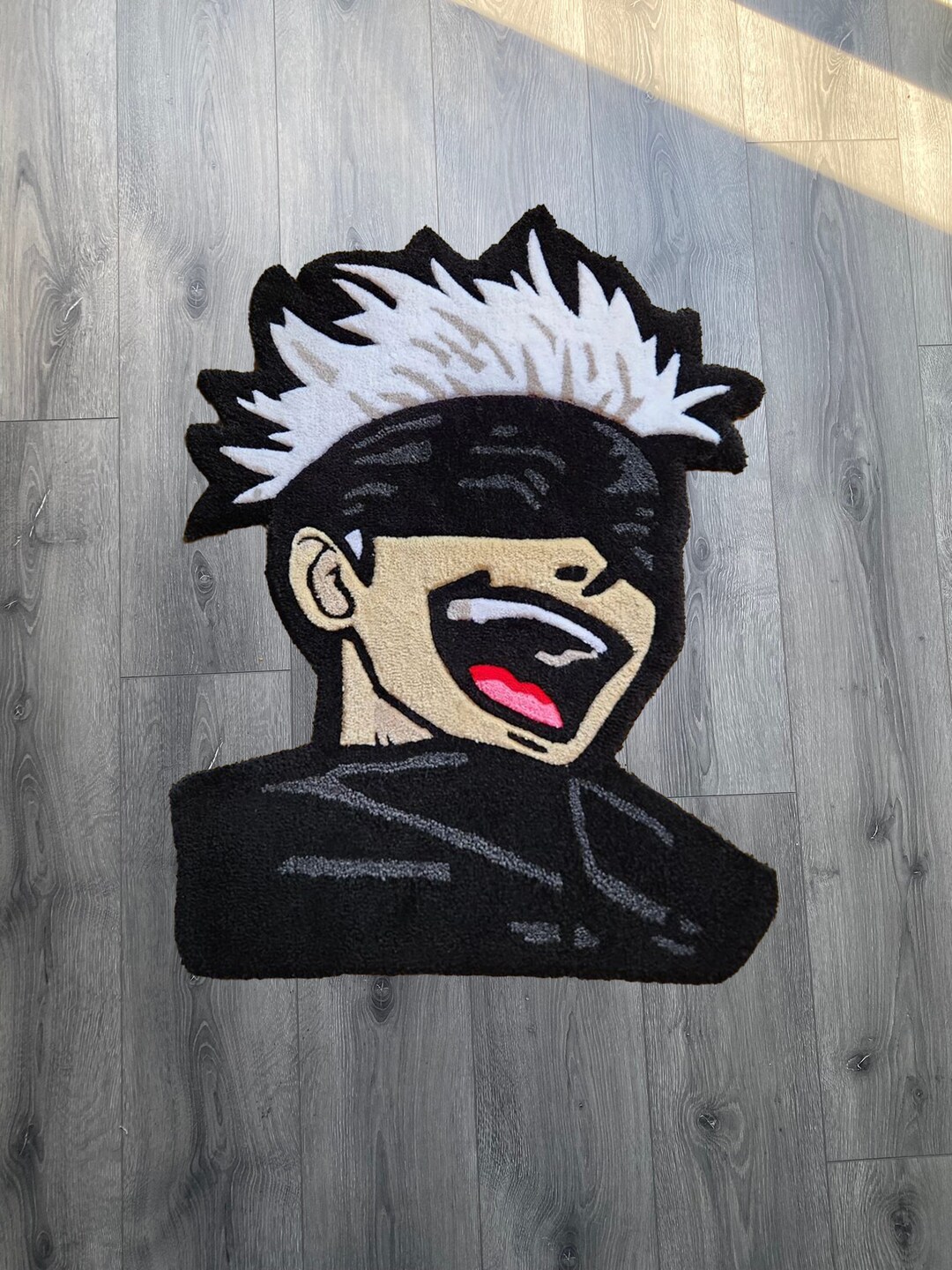 Satoru Gojo Inspired Jujutsu Kaisen Tufted Area Rug Anime Custom Rug - Etsy