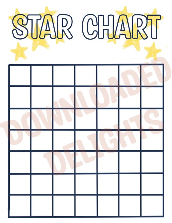 Star and Reward Chart for Positive Reinforcement - Etsy